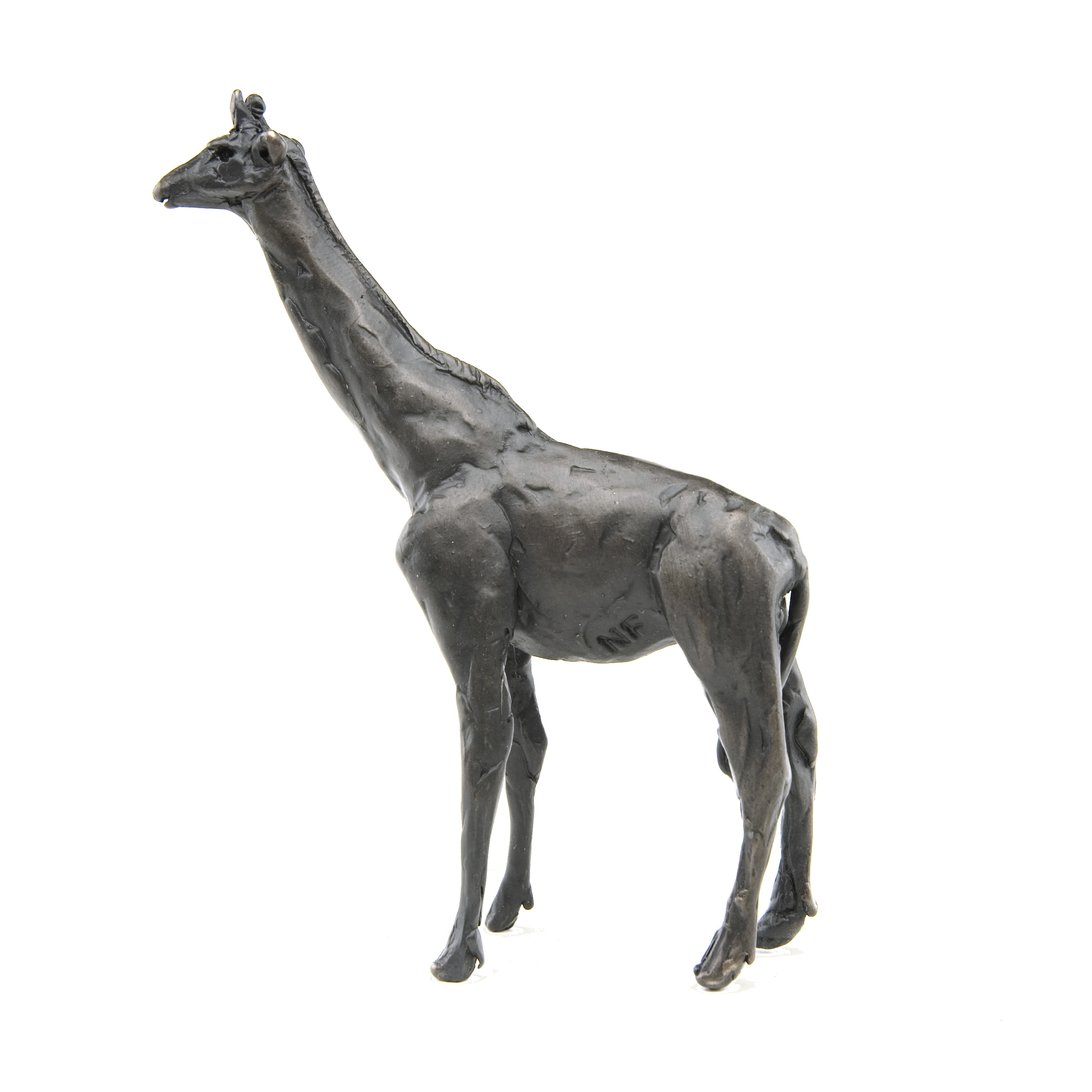 Beautiful bronze sculptures of giraffe and impala