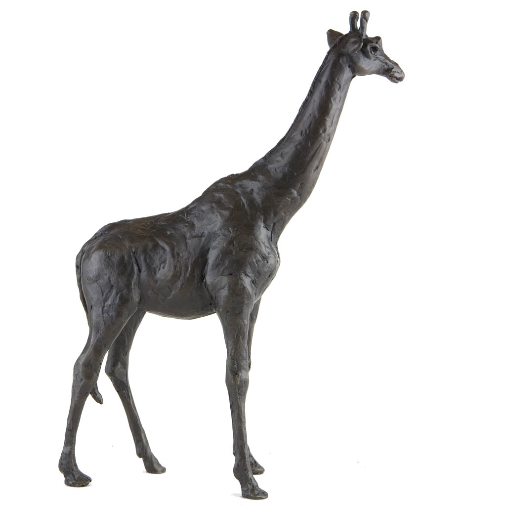 Bronze Giraffe Sculpture: Bull Giraffe (Alert Giraffe) by Jonathan Sanders