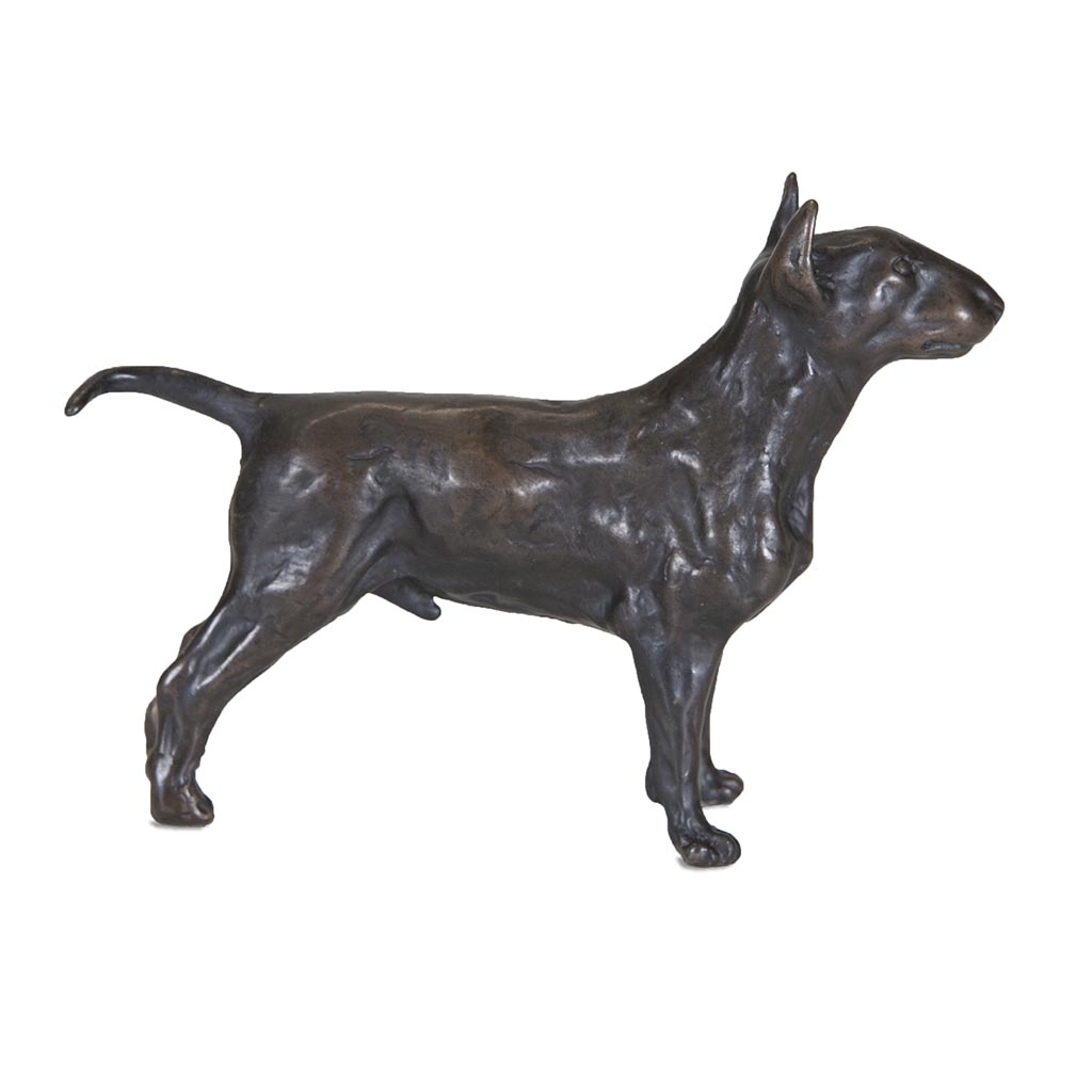 Bronze Dog Sculpture: Standing Bull Terrier by Sue Maclaurin **NEW**